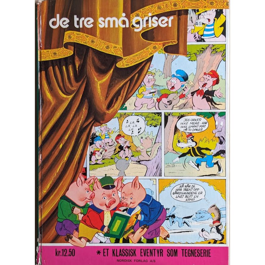 De tre små griser, brukte bøker – Inventaret