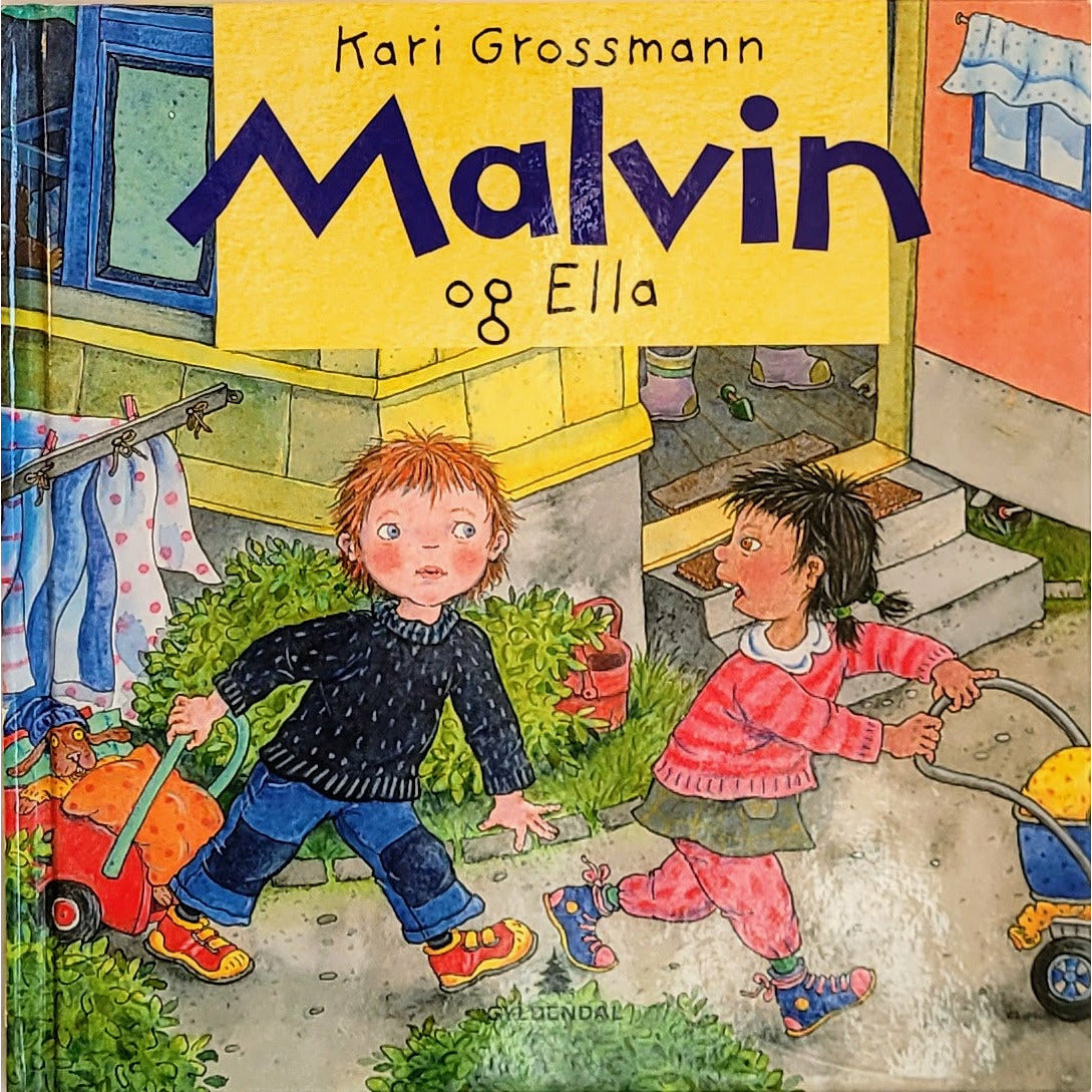 Malvin og Ella, brukte bøkeur av Kari Grossmann – Inventaret