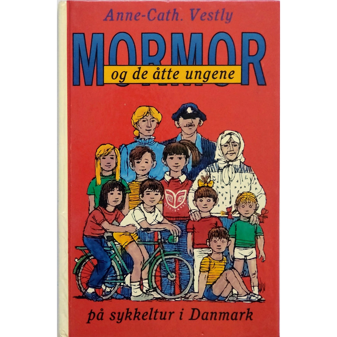 Mormor og de åtte ungene på sykkeltur i Danmark, brukte bøker av Anne ...